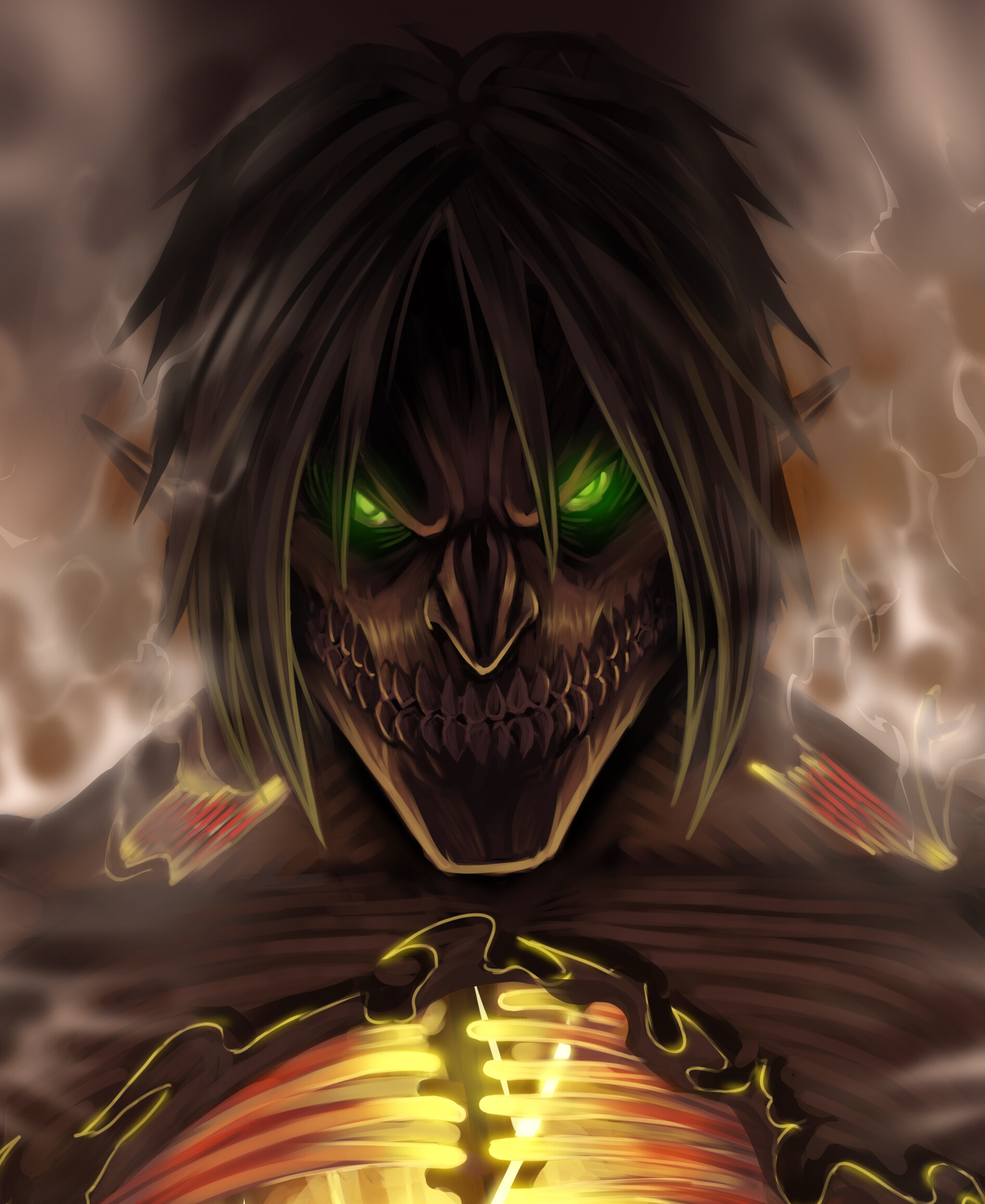 Eren Jaeger Titan Form Wallpaper