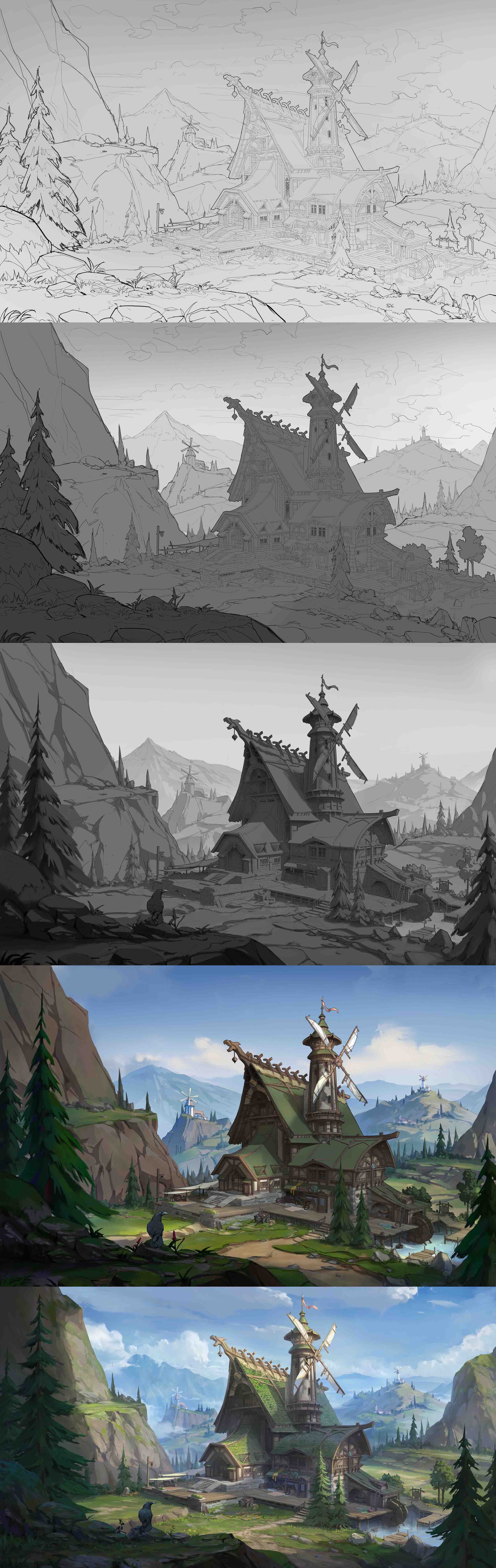 Qiangzhi Zhou - 气氛图-磨坊