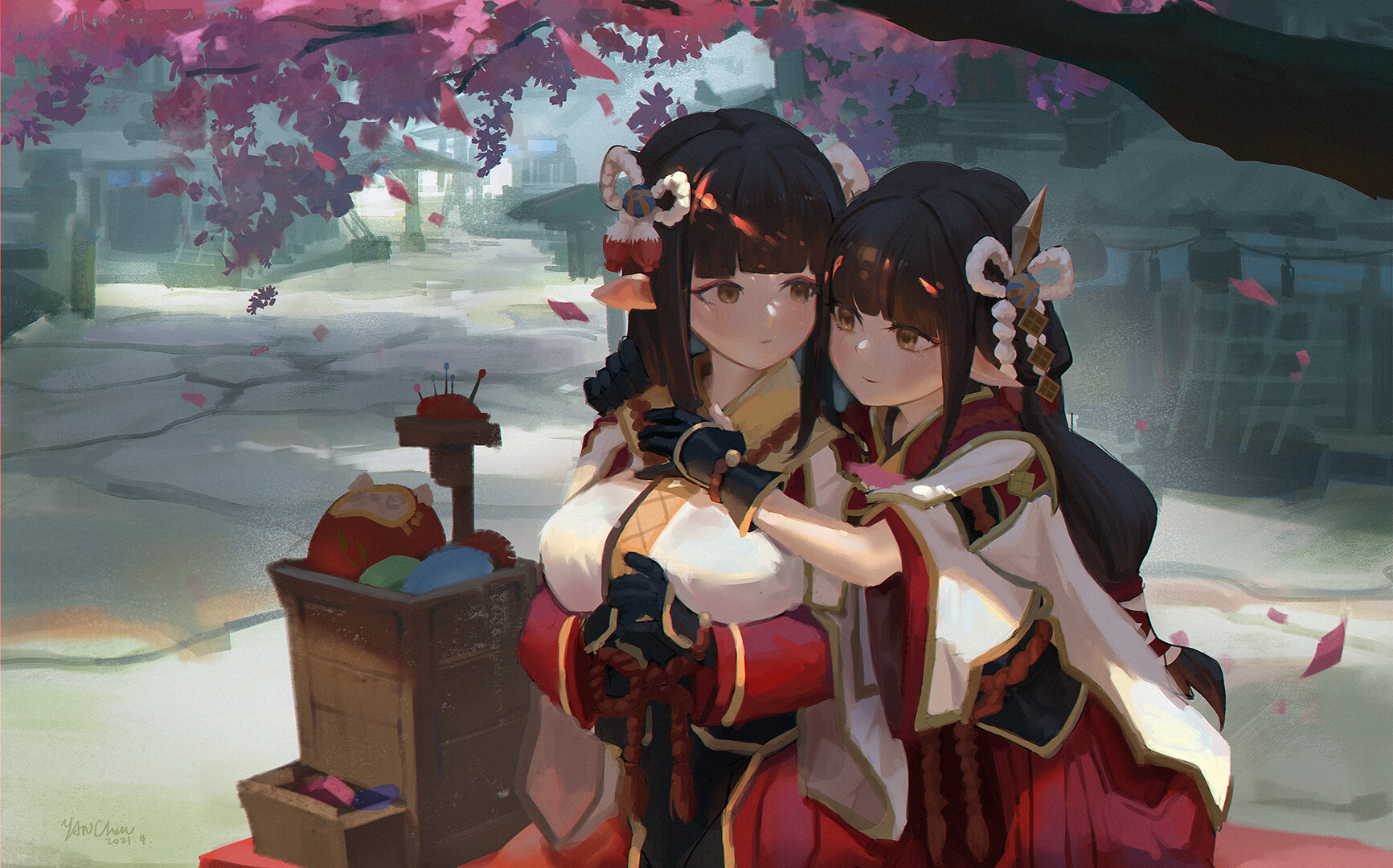 ArtStation - Monster Hunter Rise fanart/Hinoe and Minoto