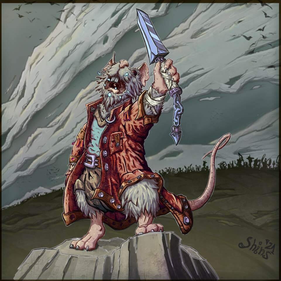 ArtStation - Rex - leader of rat warriors.