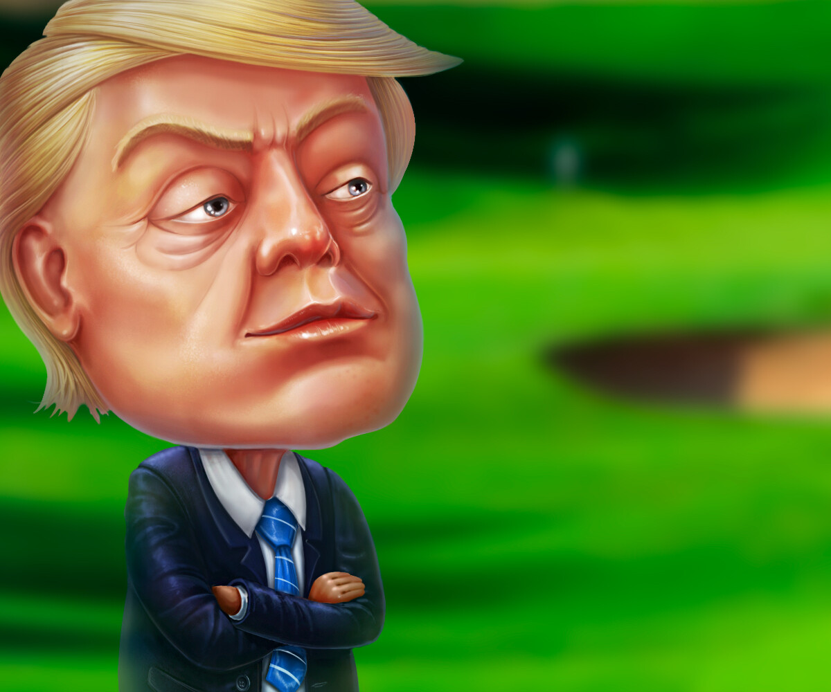 ArtStation - Donald Trump as a last character of the our Set of Celebrities
