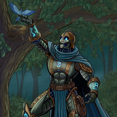 warforged wizard art