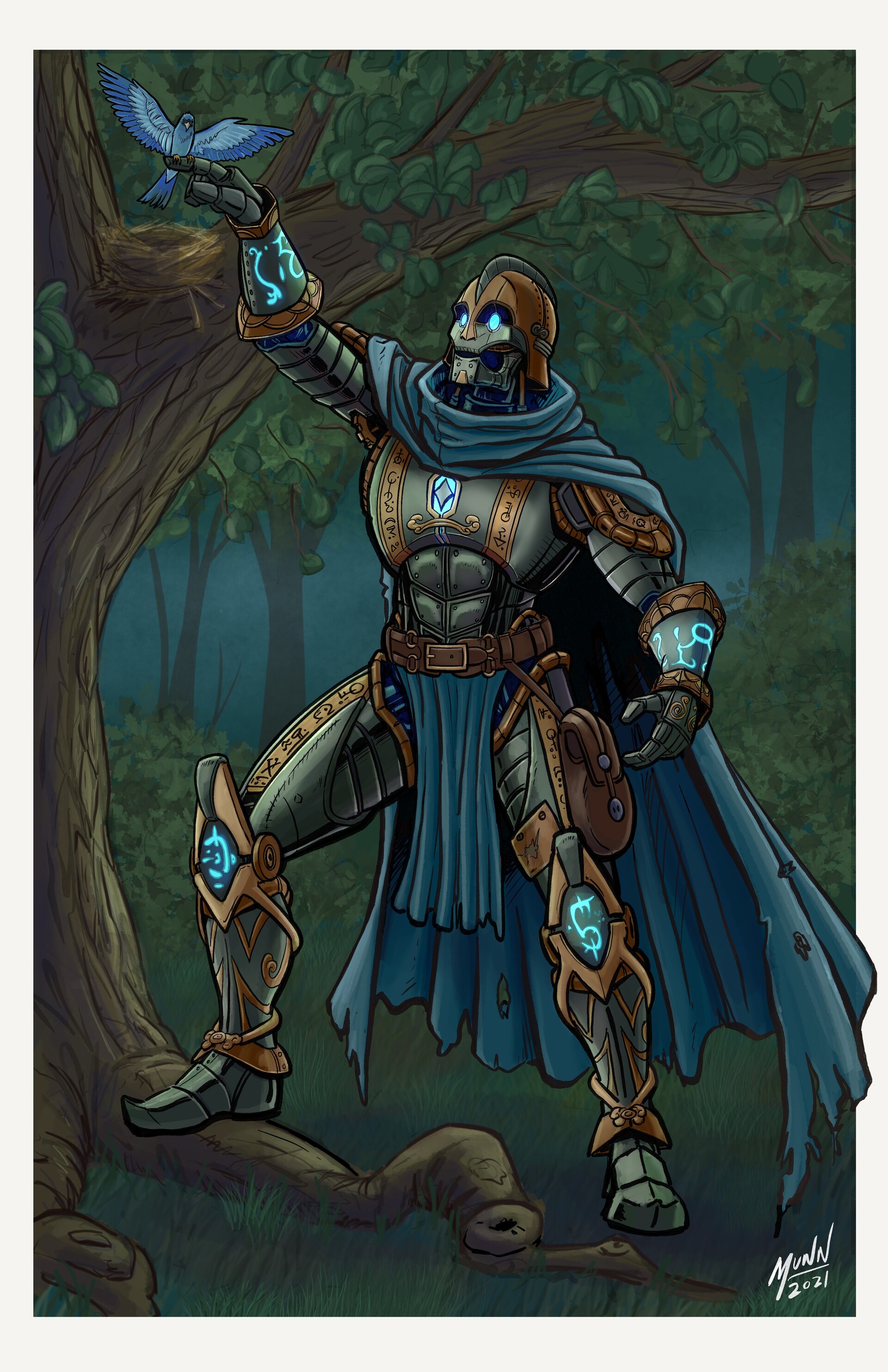 ArtStation - DnD Warforged commission art