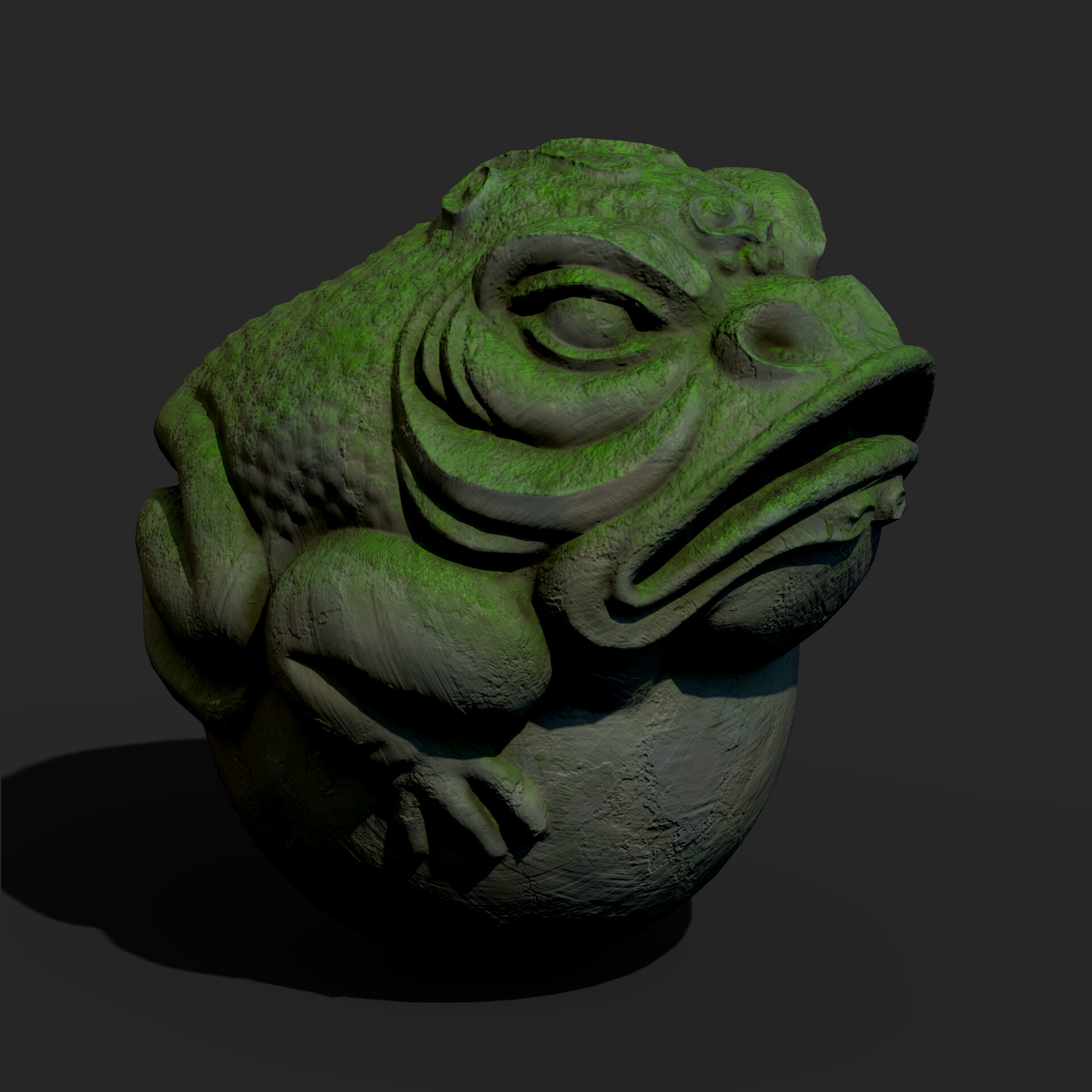 UP-RiseR - Stylized Mossy Stone Material