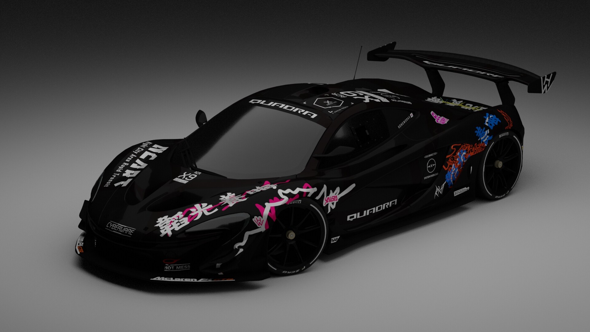 ArtStation - Mclaren P1 GTR Cyberpunk 2077 Street Racer livery