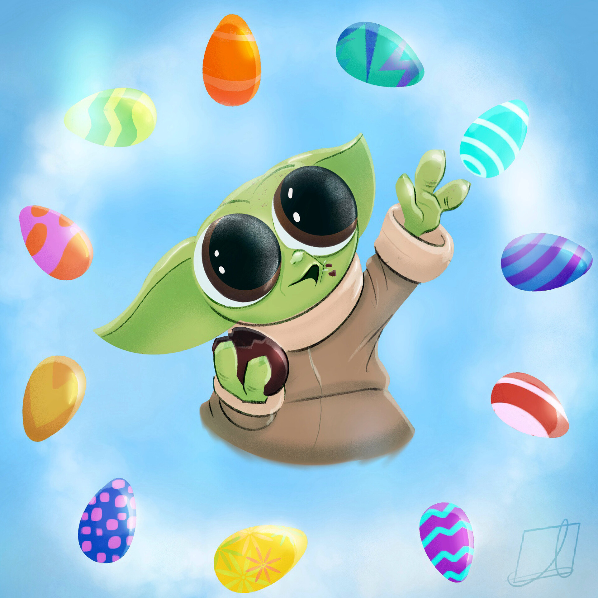 ArtStation - Grogu eggs
