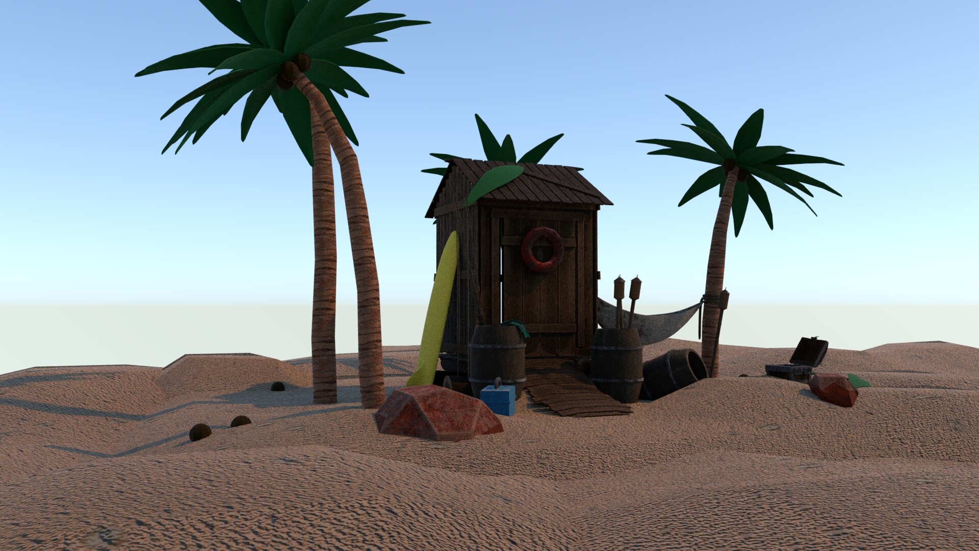 ArtStation - Beach Shack