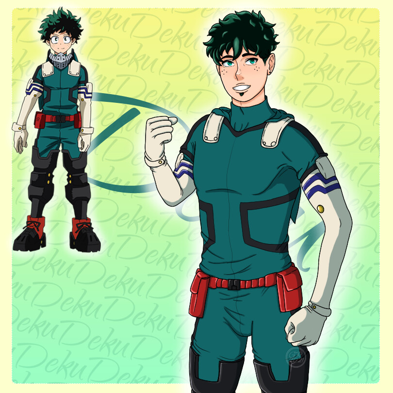 ArtStation - Izuku Midoriya: Deku (MHA)