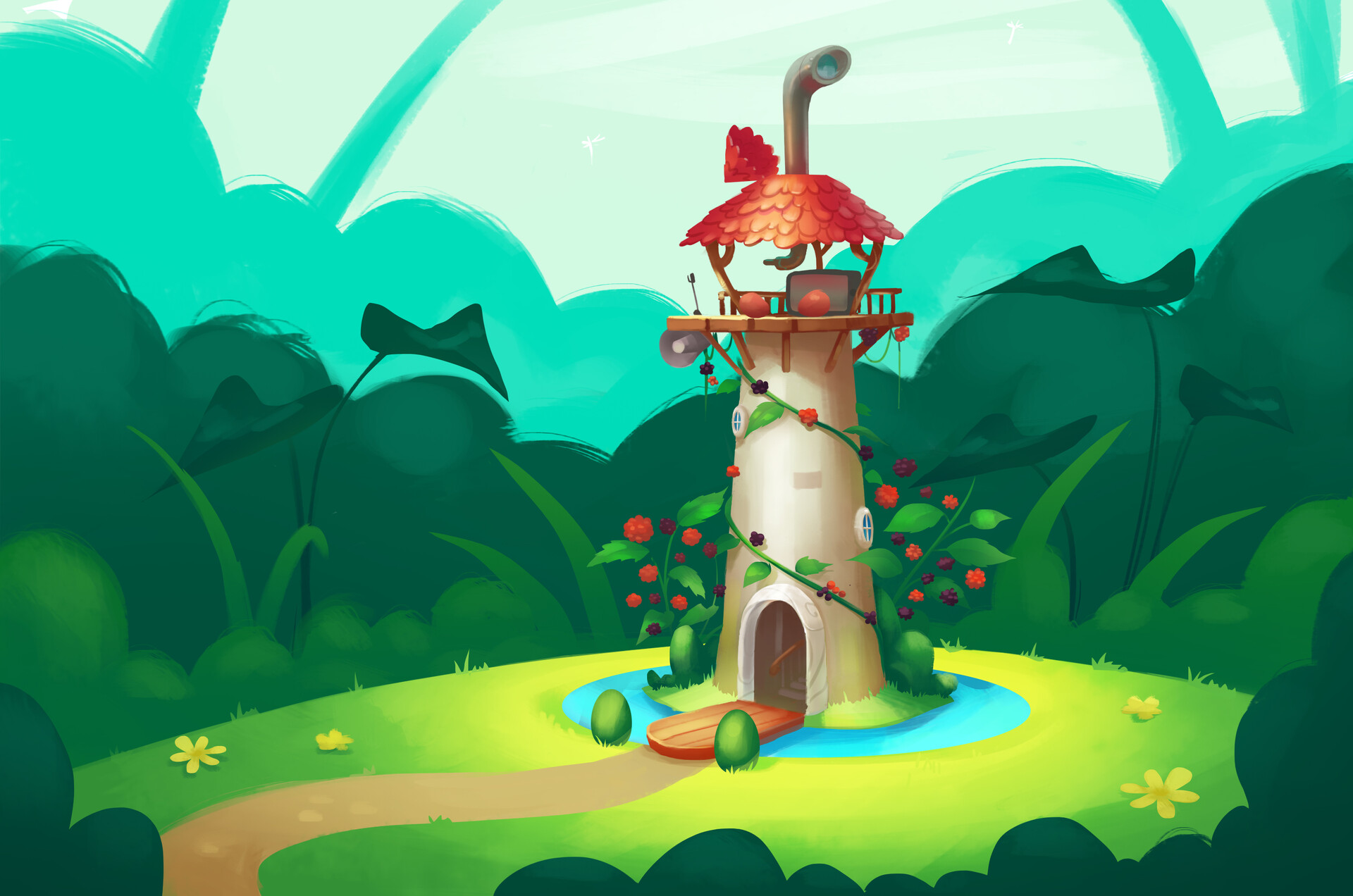 ArtStation - Wild Weeds - Bramble's Tower