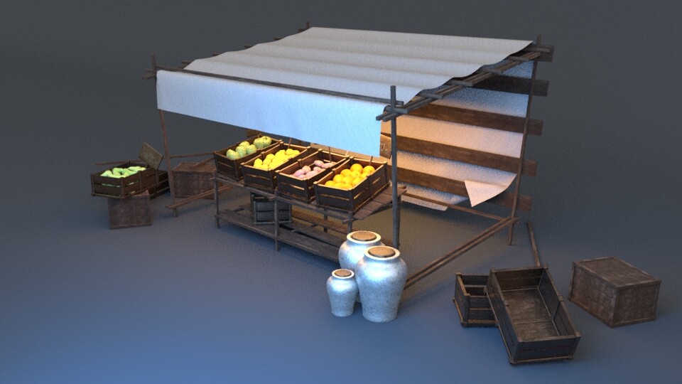 ArtStation - Fruit shop