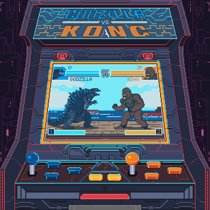 ArtStation - Godzilla vs. Kong Arcade game