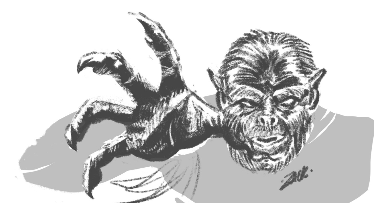 ArtStation - Wolfman Sketch