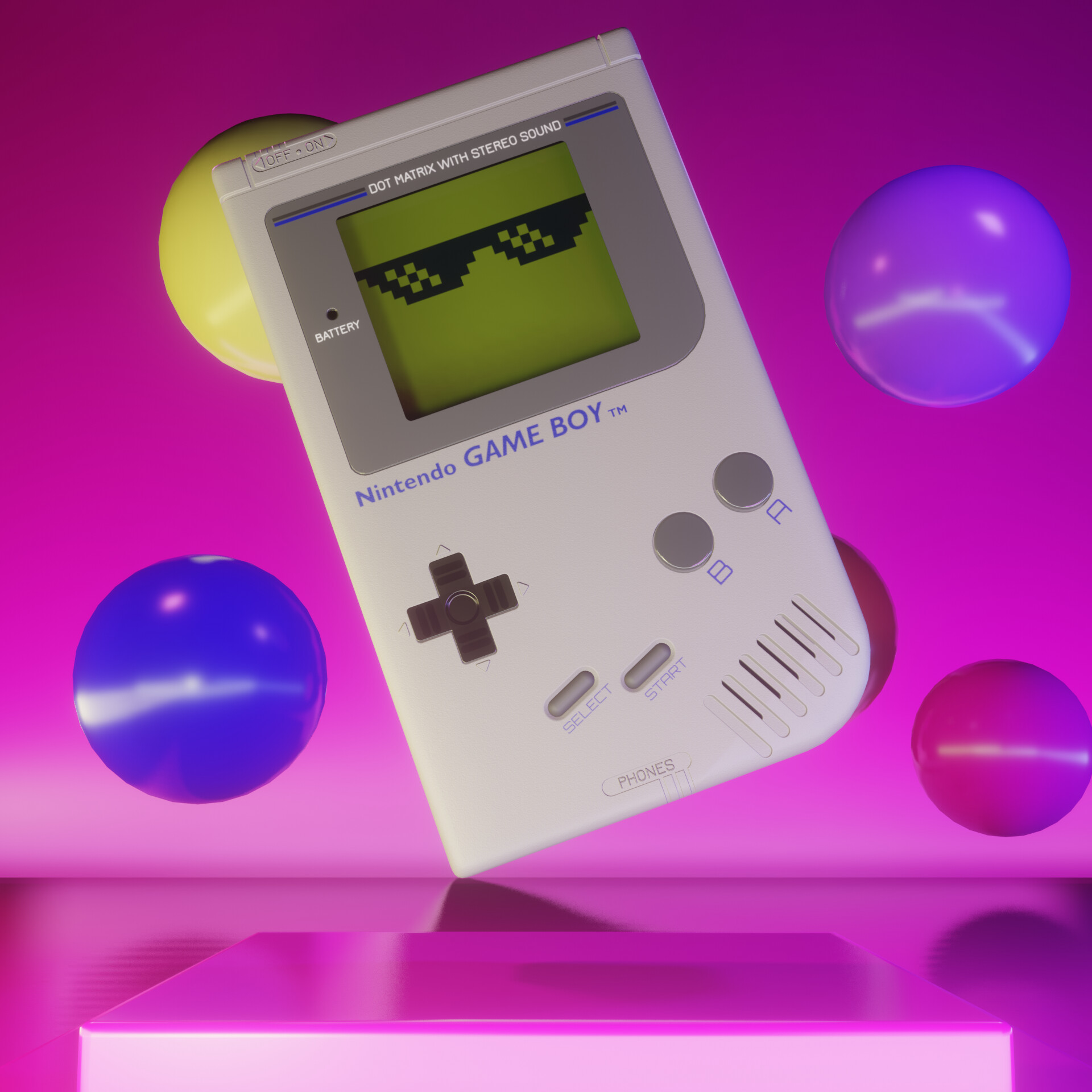 ArtStation - The "OG" Game Boy