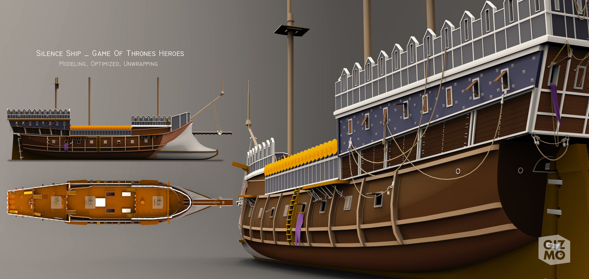 ArtStation - Silence Ship _ Modelling _ Game of Thrones