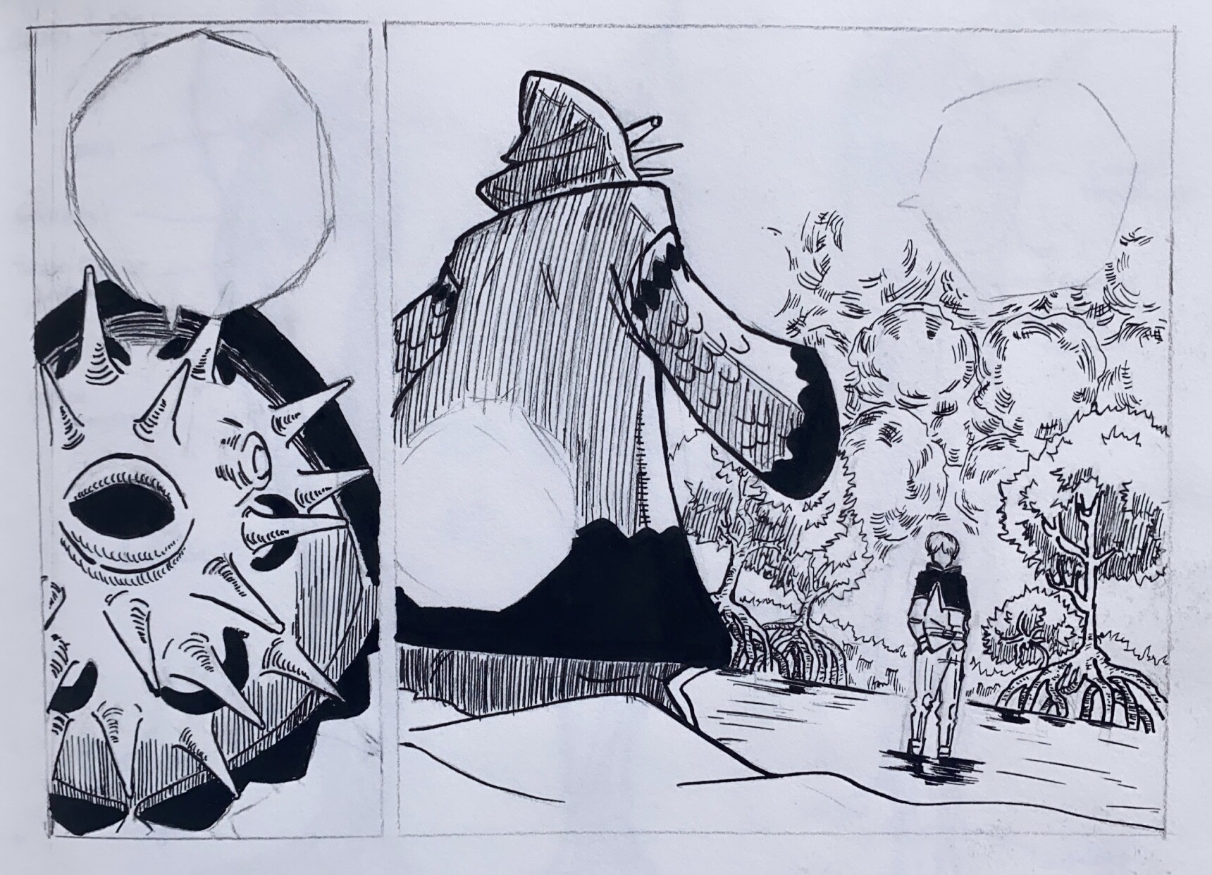 ArtStation - Manga Panel Inking