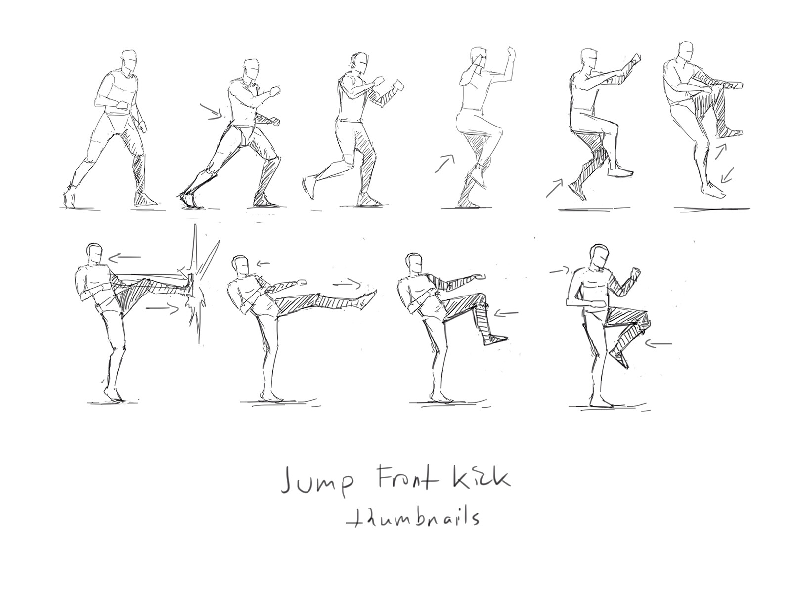 jump front kick
