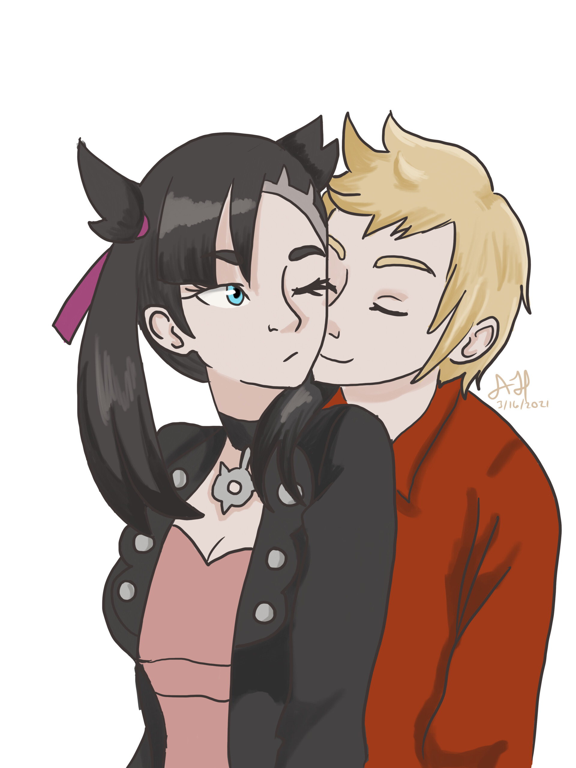 ArtStation - Kiss on the cheek