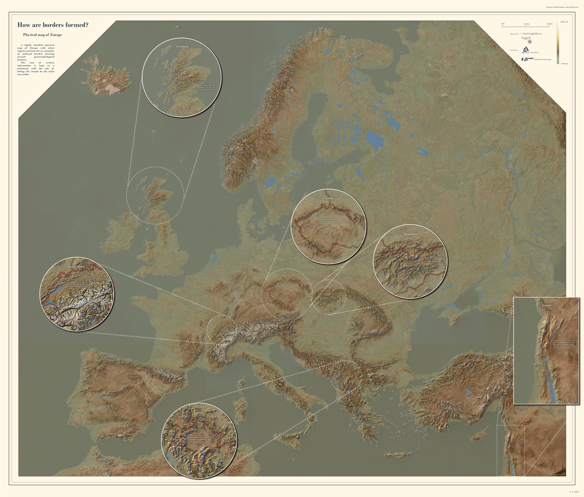 ArtStation - How are borders formed? A super-high resolution physical ...