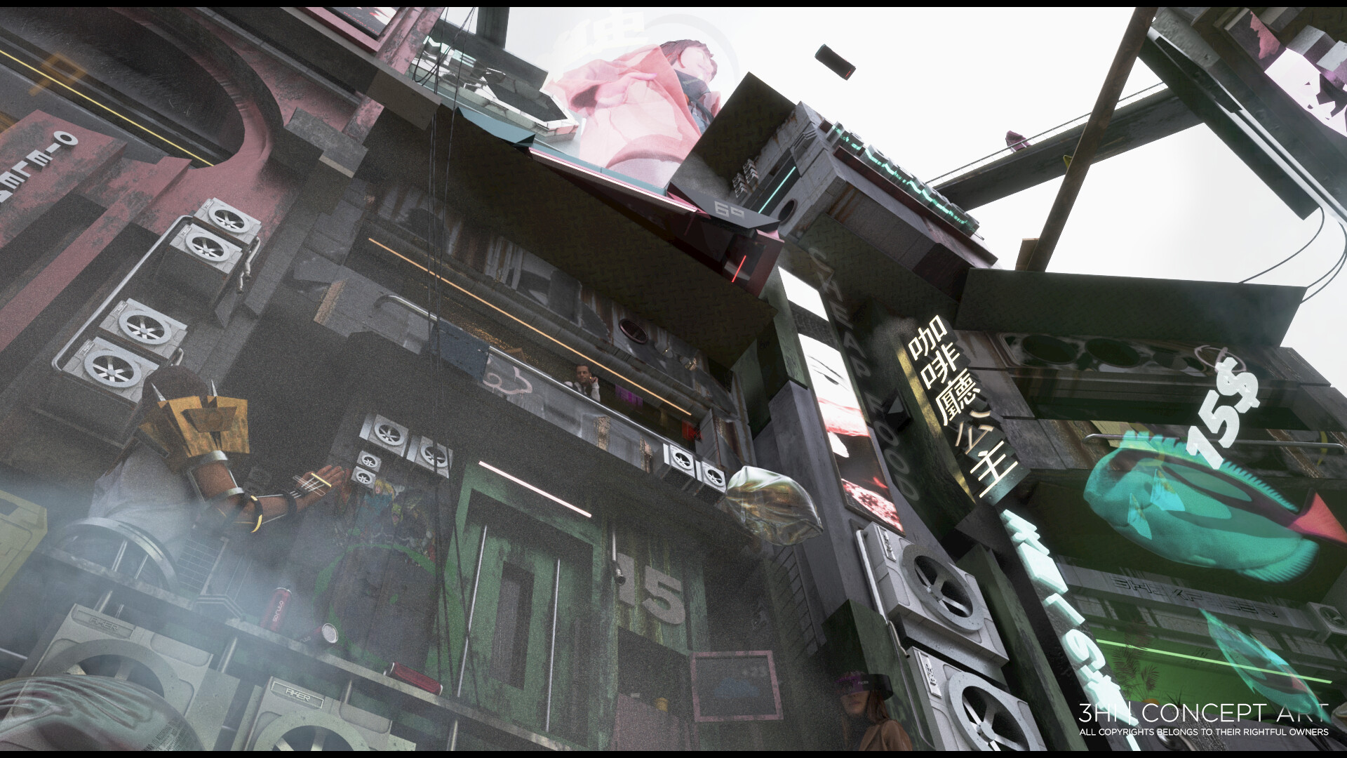 ArtStation - City from "Ghost in the Shell"