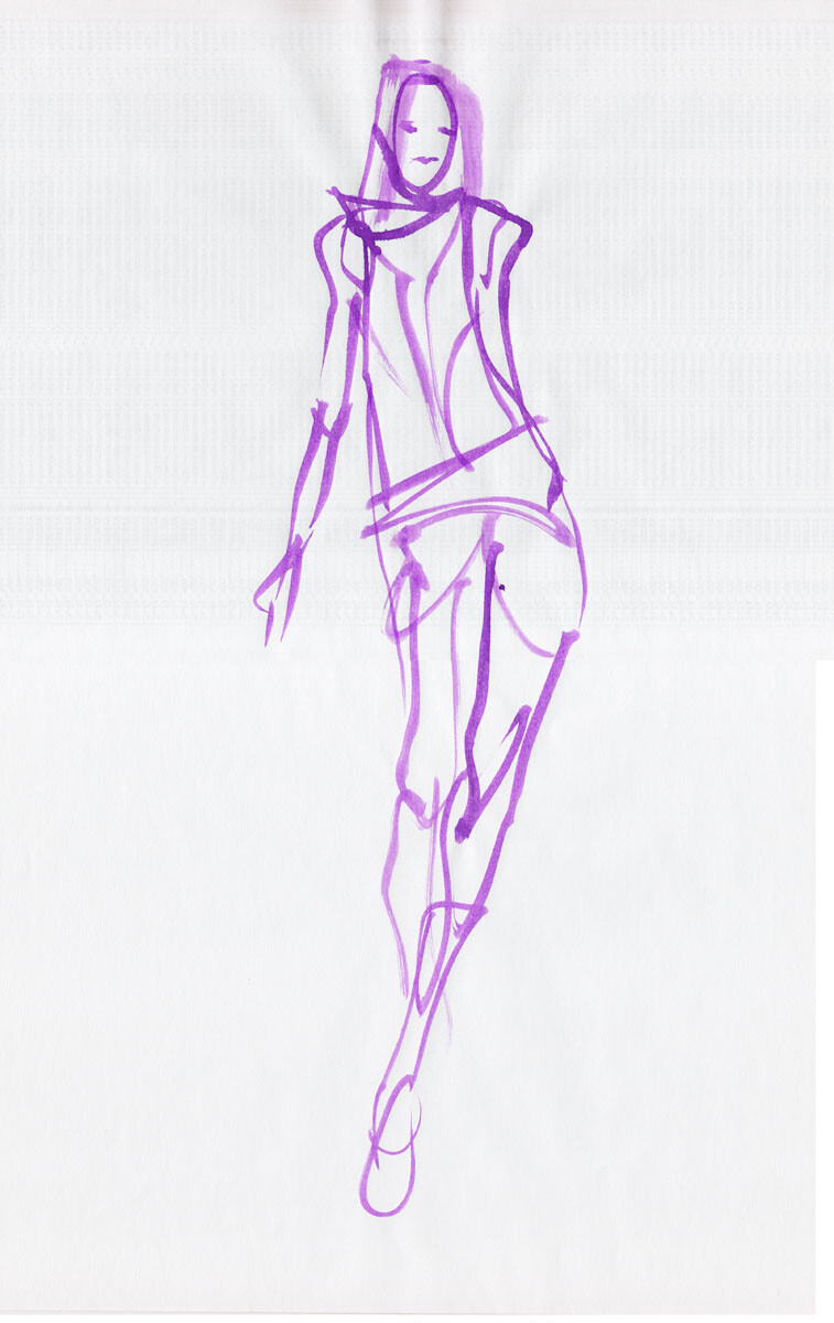 ArtStation - ink fashion sketches 2