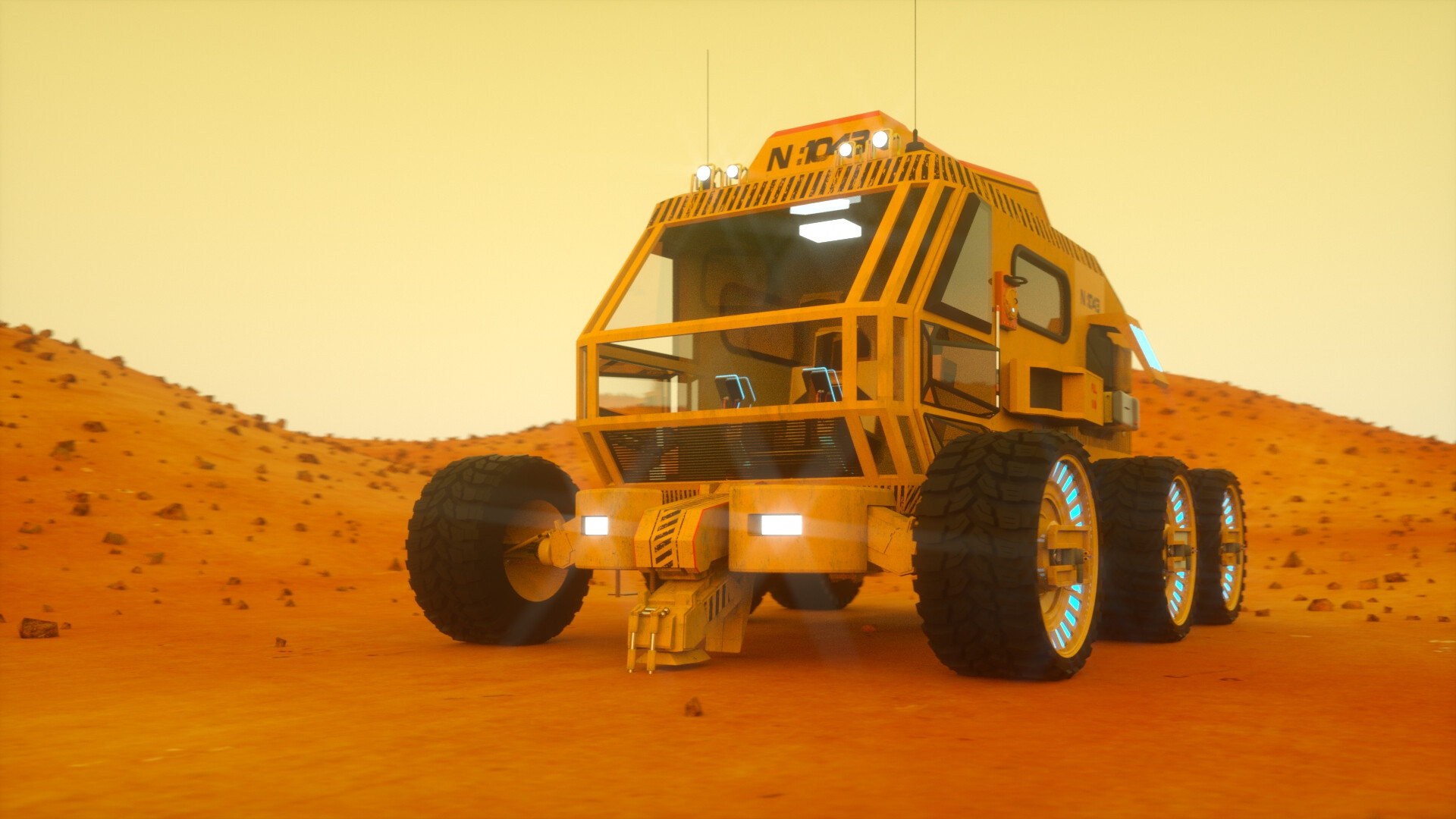 ArtStation - 3D Mars Vehicle Model