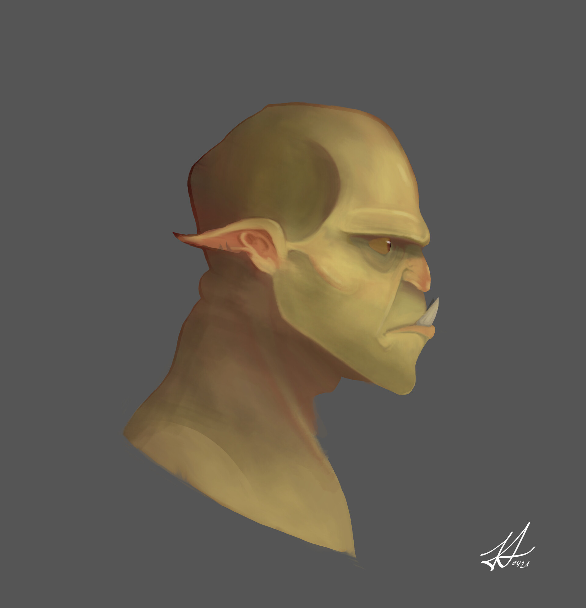 ArtStation - Ork face painting