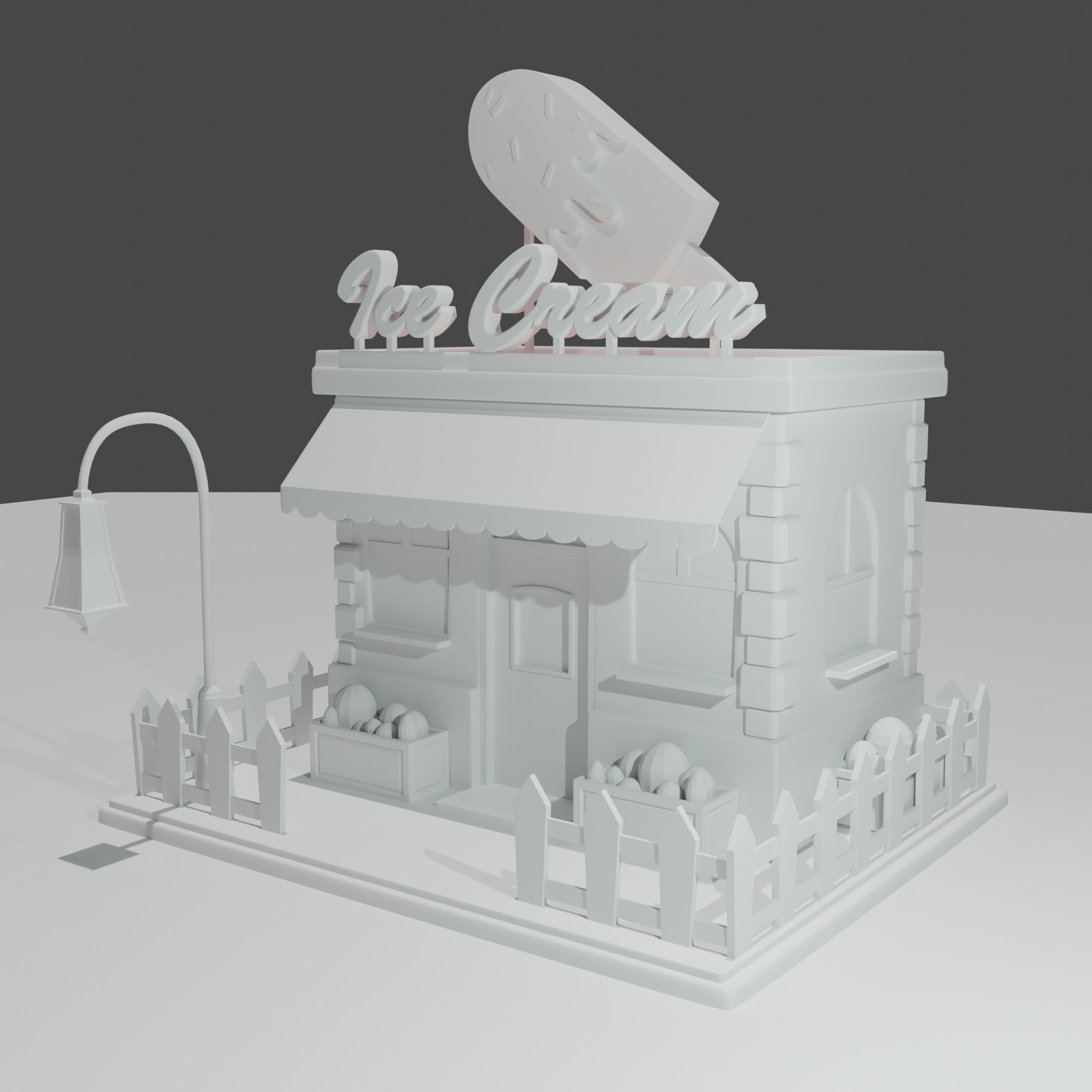 ArtStation - ICE CREAM SHOP