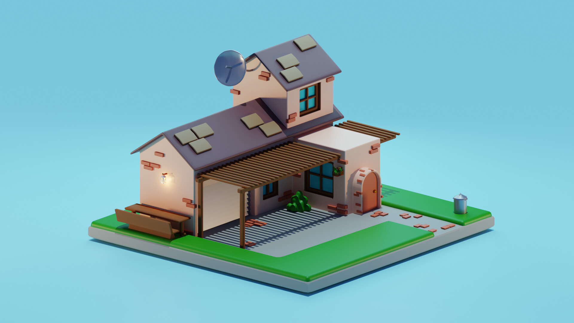 ArtStation - 3D house