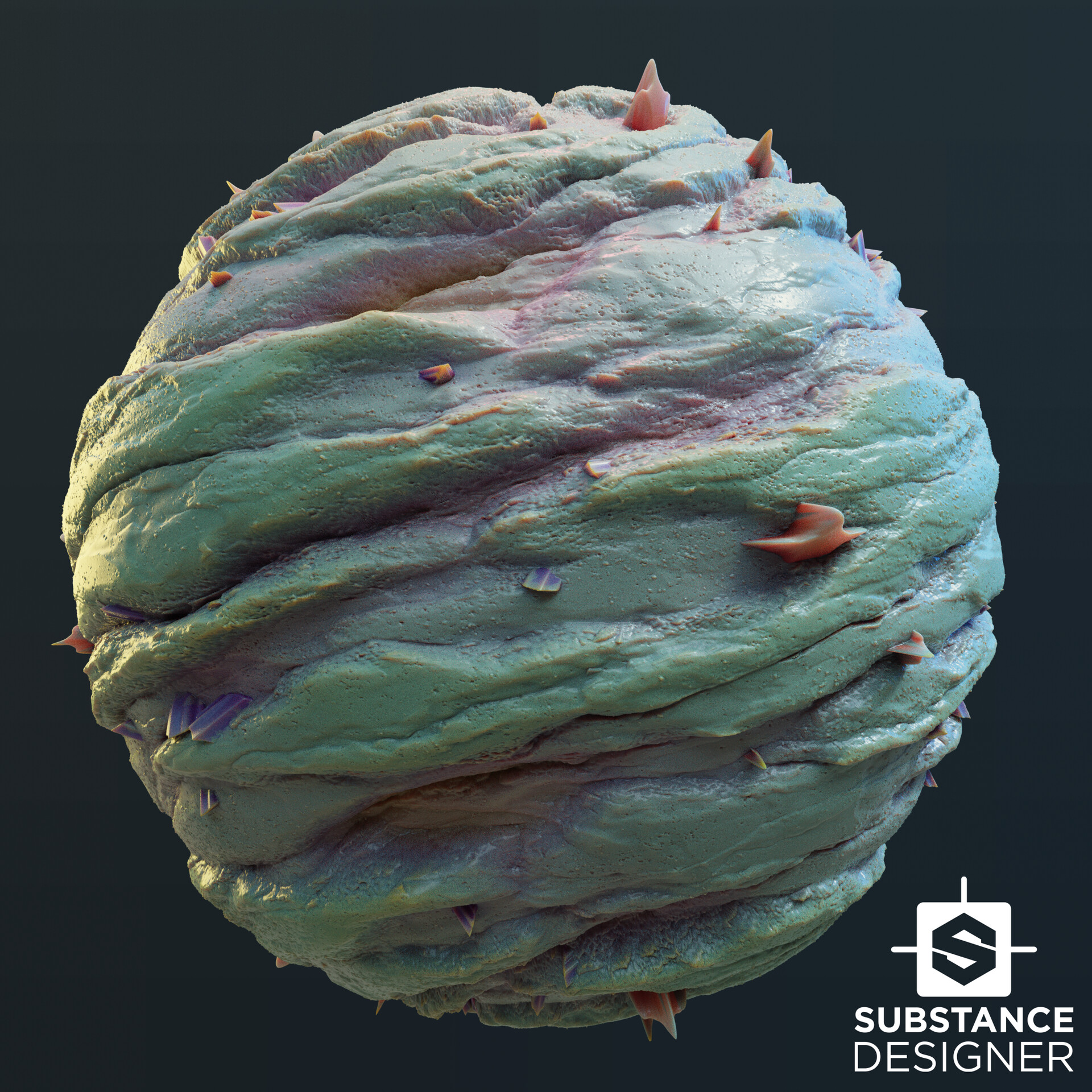 ArtStation - Exercise11_Alien Minerals