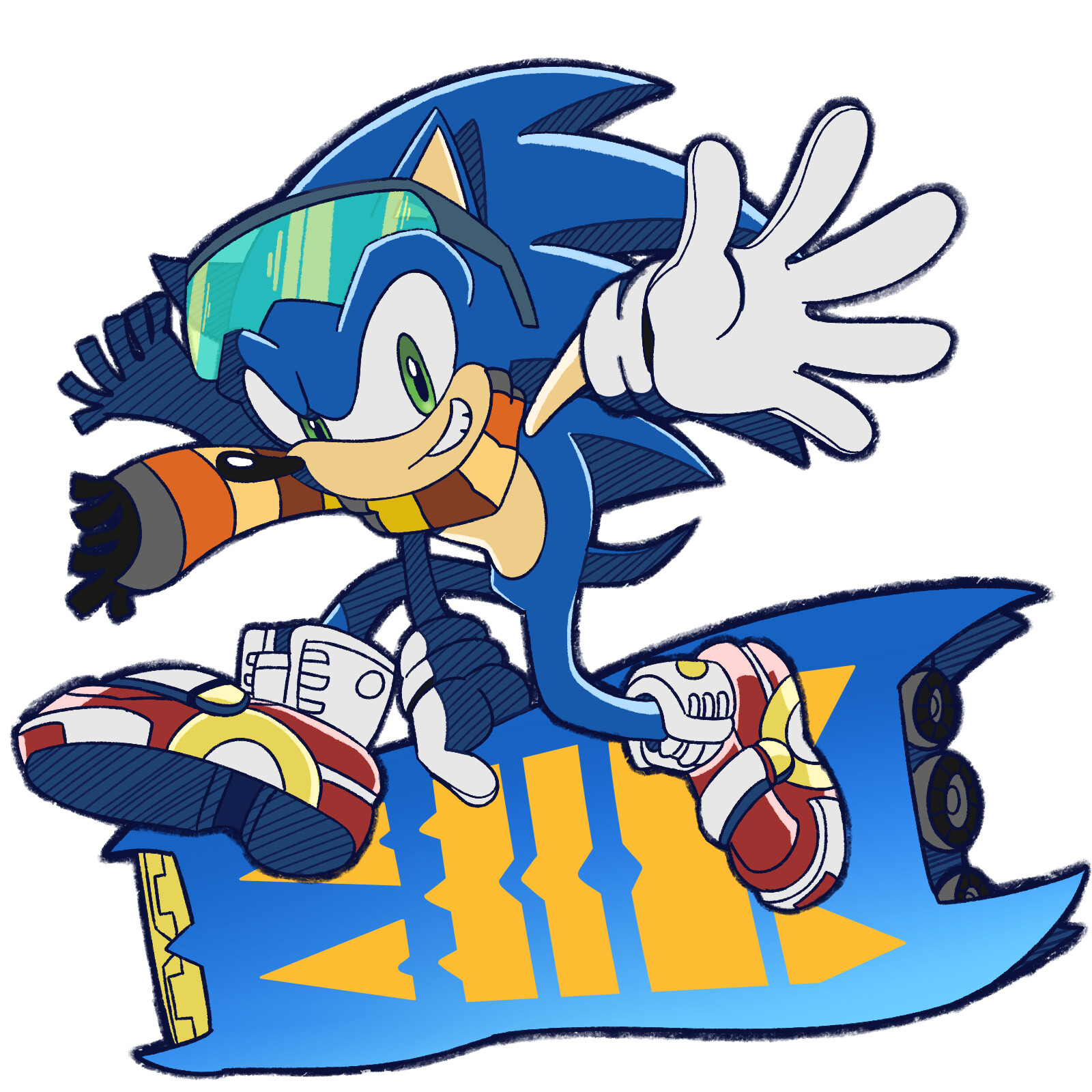 TheChaosSpirit - SONIC RIDERS STYLE COMMISSION