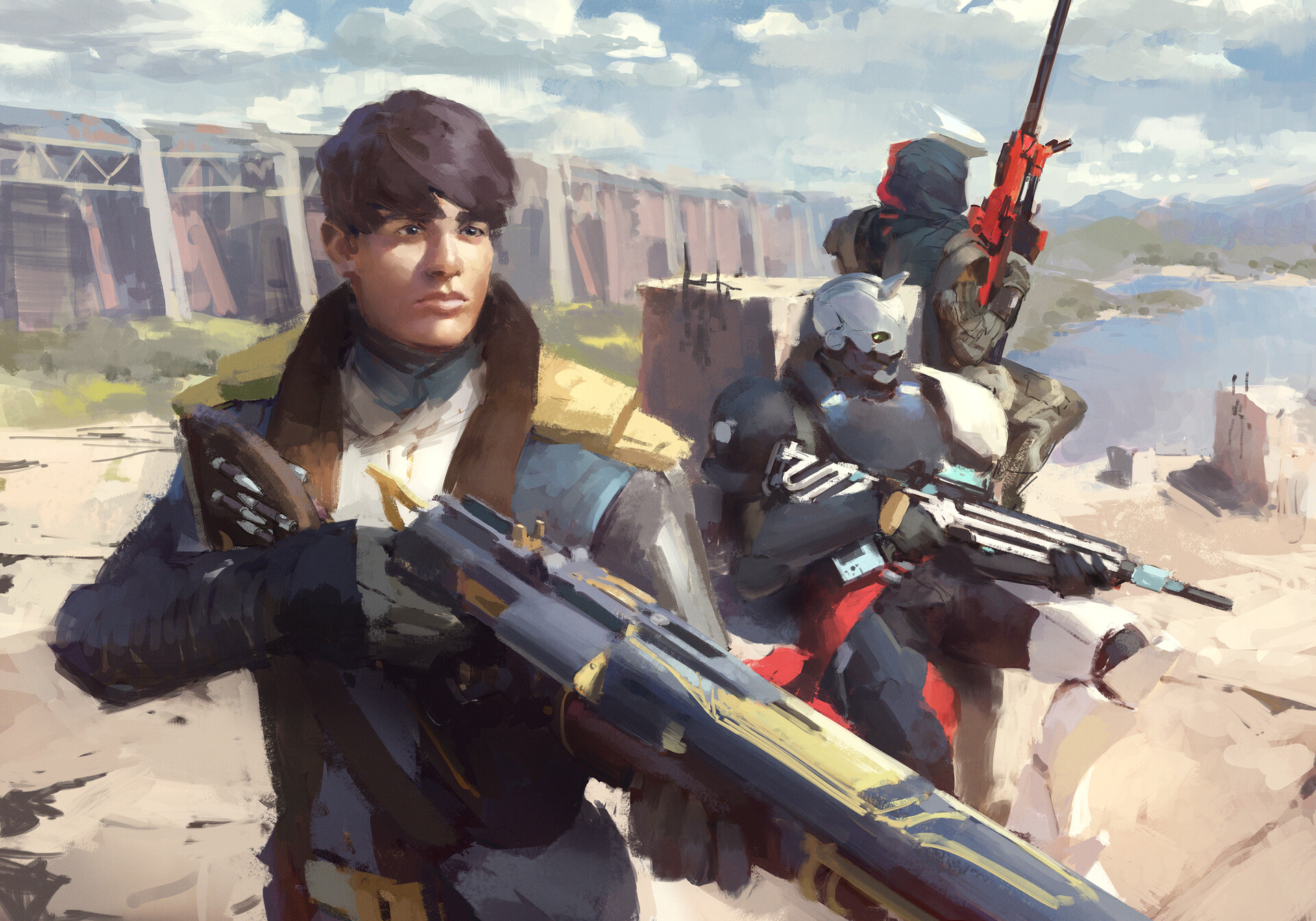 ArtStation - Fireteam in the cosmodrome