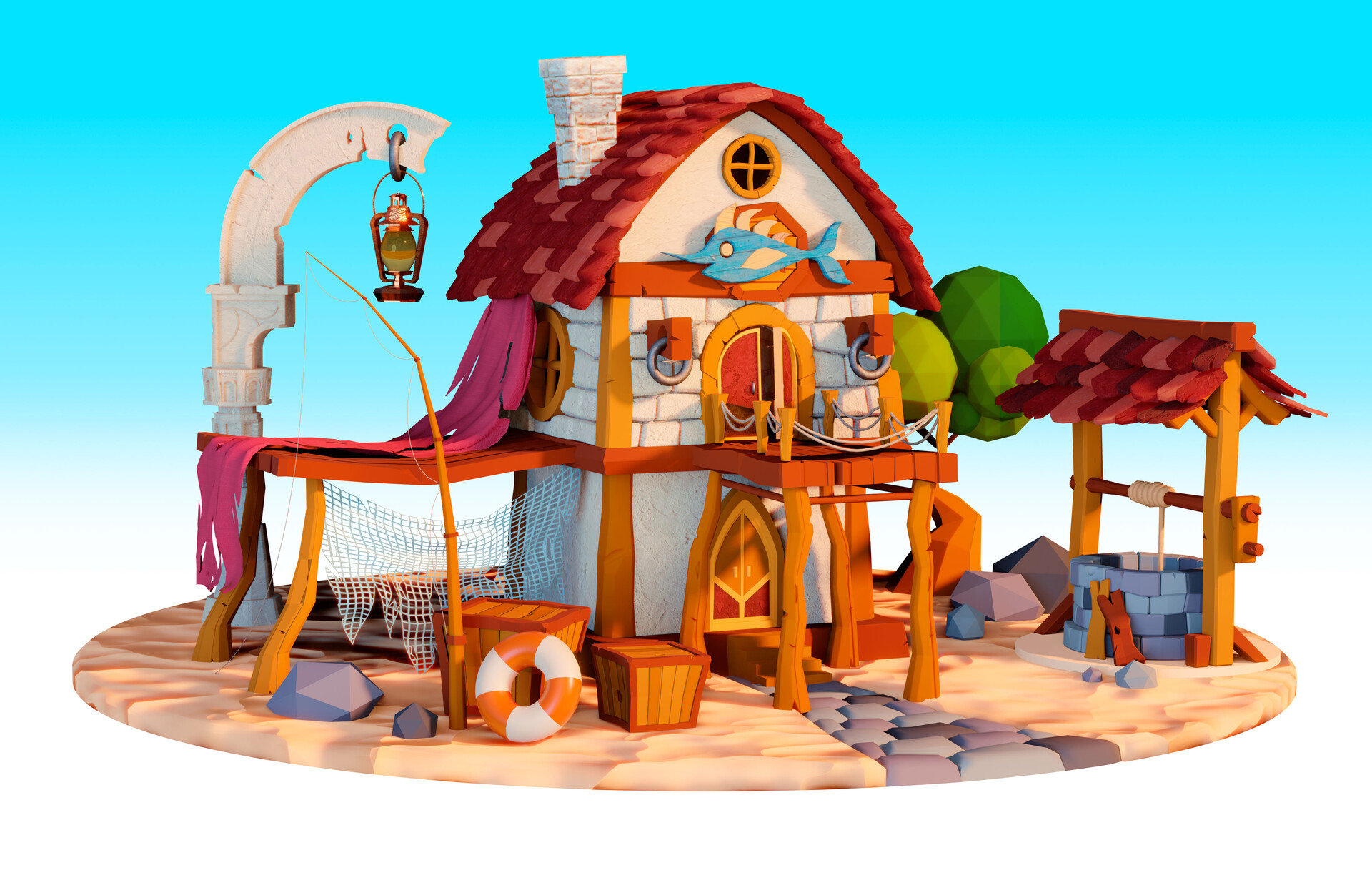 ArtStation - Fishing House