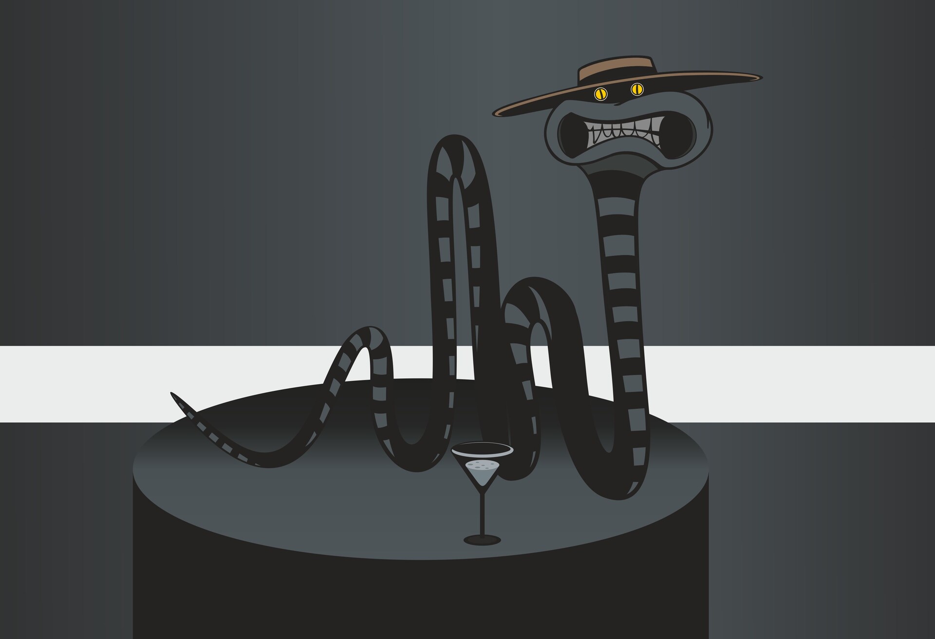 ArtStation - The Moon. Snake.