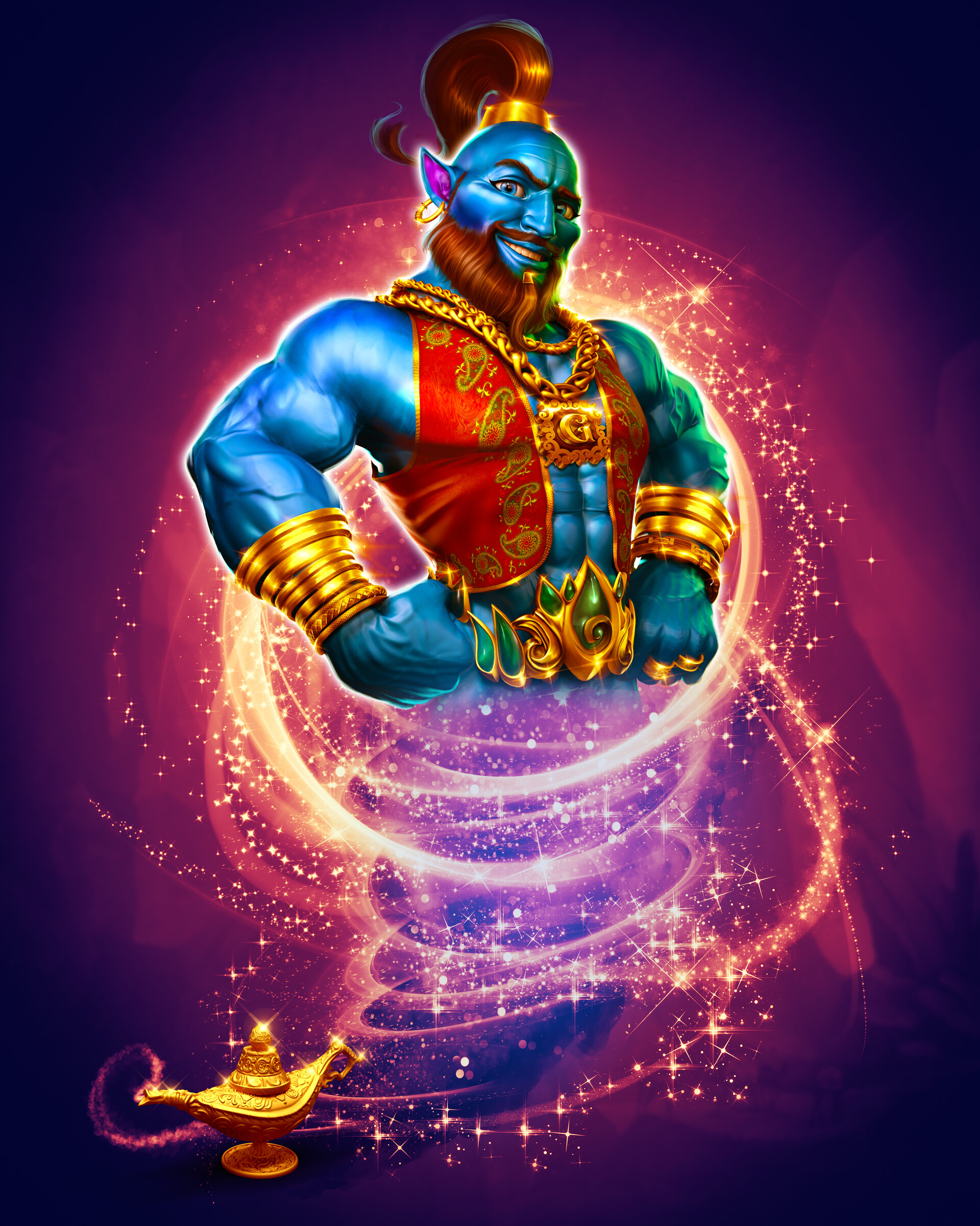 ArtStation - GENIES GOLD - XTREME SLOTS