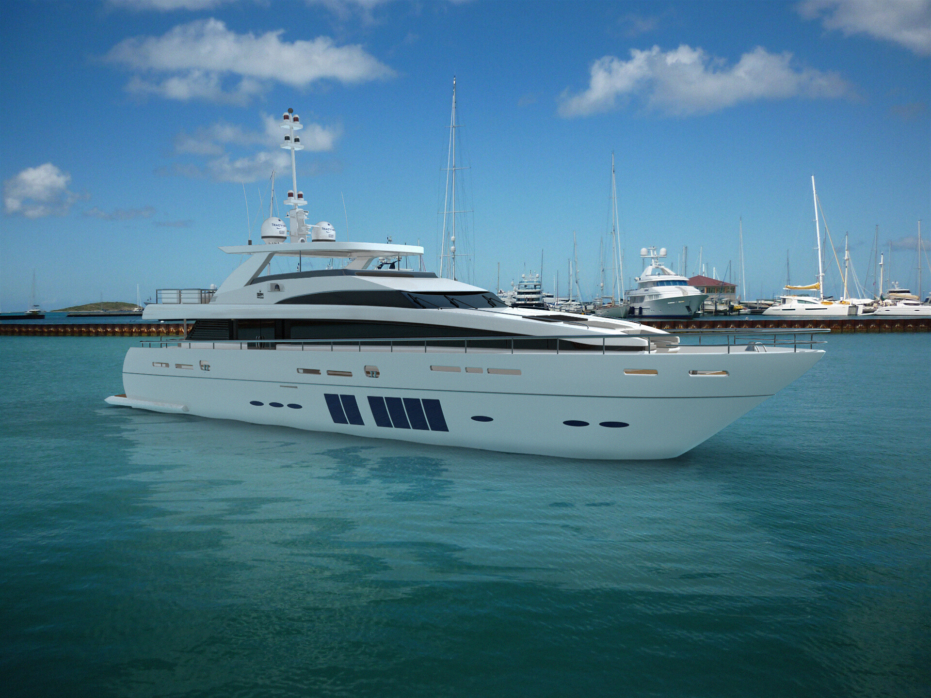 ArtStation - Princess 32 Yacht