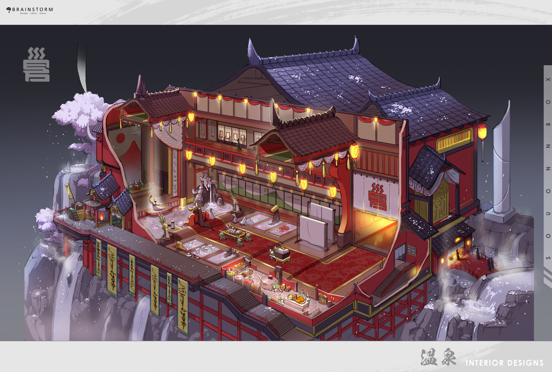 ArtStation - hot spring for gods