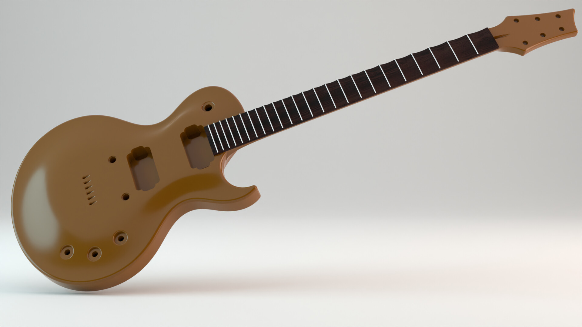 ArtStation - Singlecut electric guitar CNC model