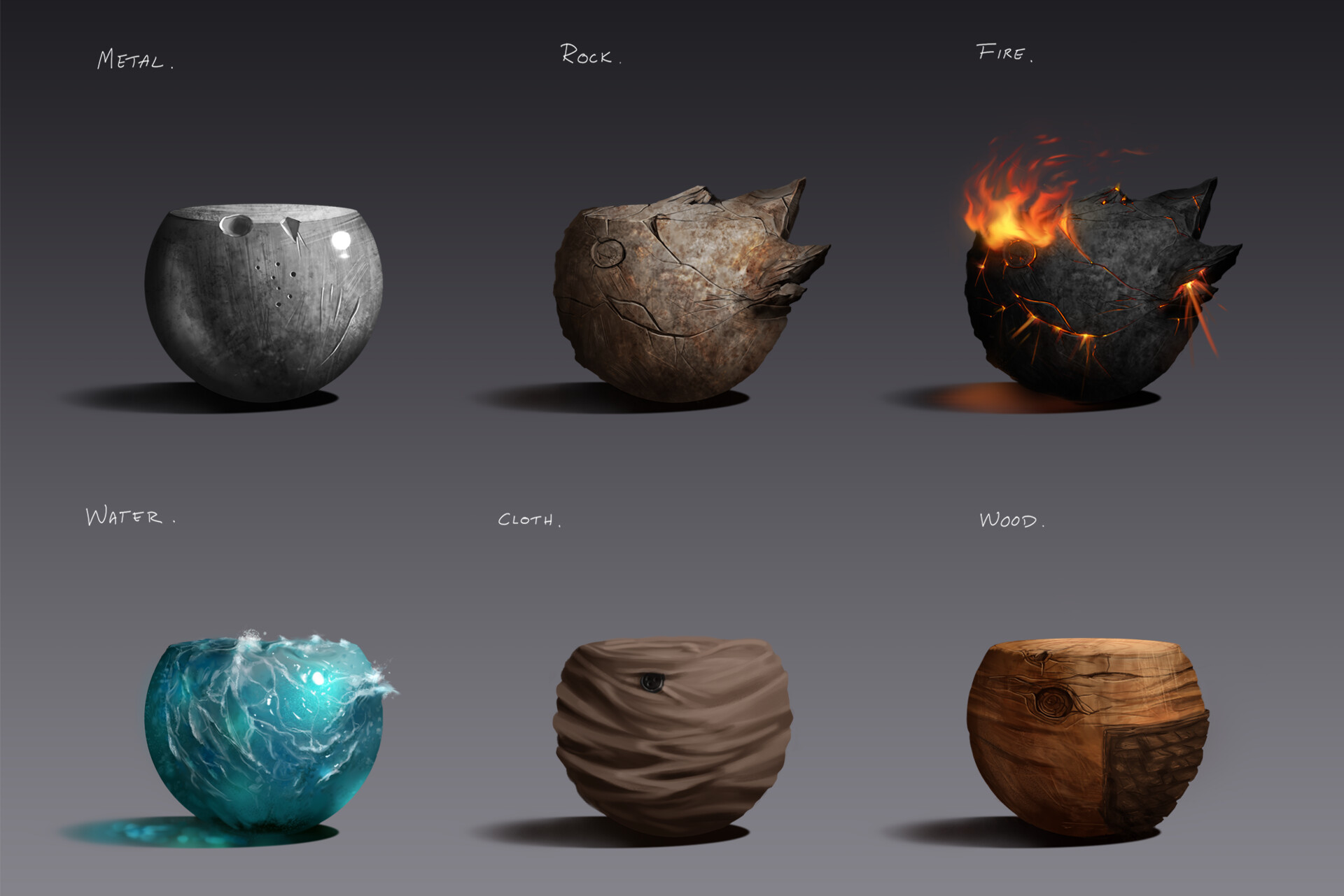 ArtStation - Material Render - Exercise w/o Photobashing