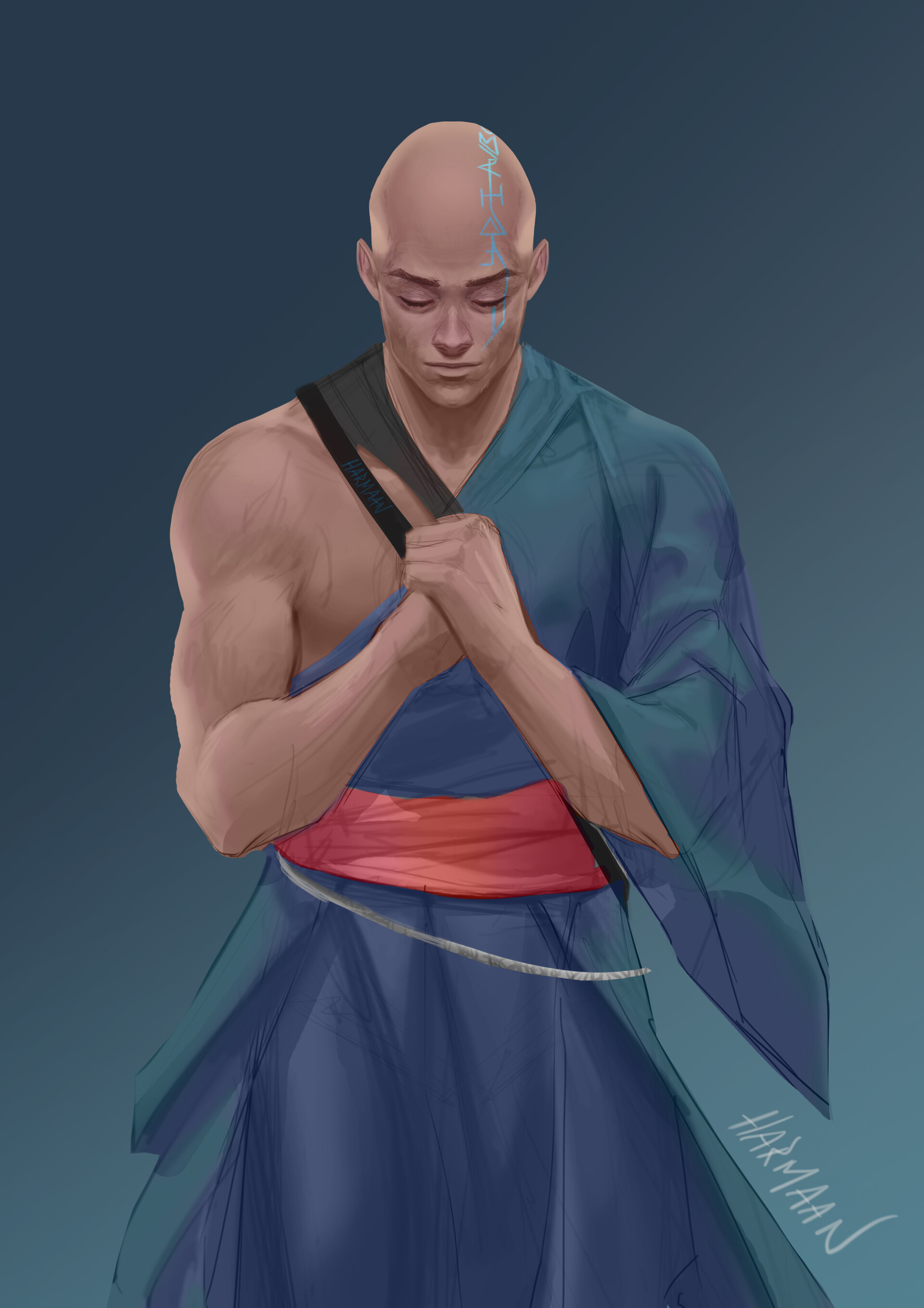 ArtStation - Monk Sketch