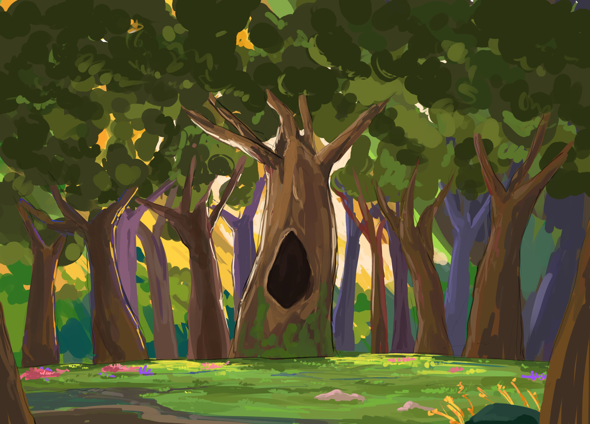 ArtStation - Hole in The Tree