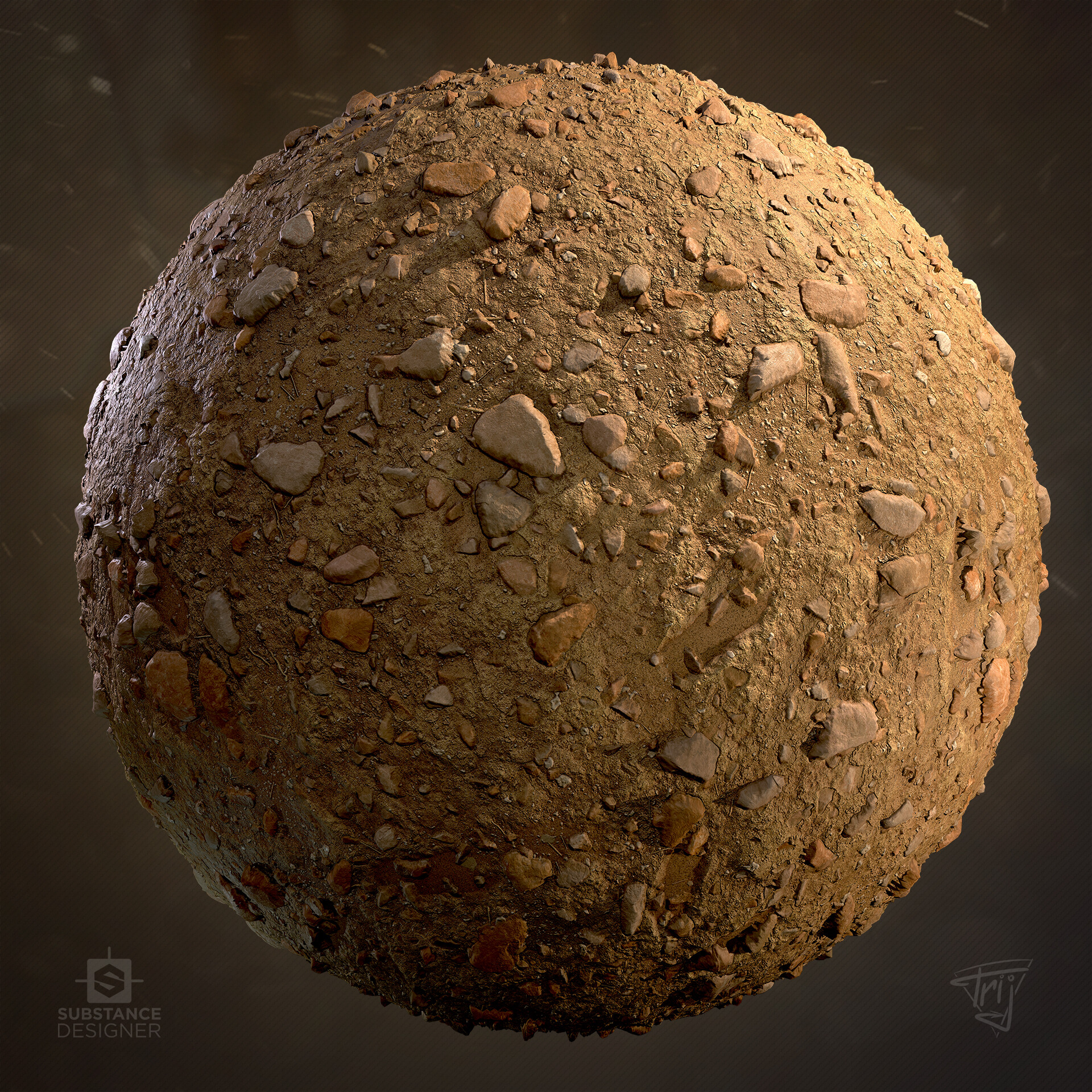 ArtStation - Ground Rocks with Grass Material