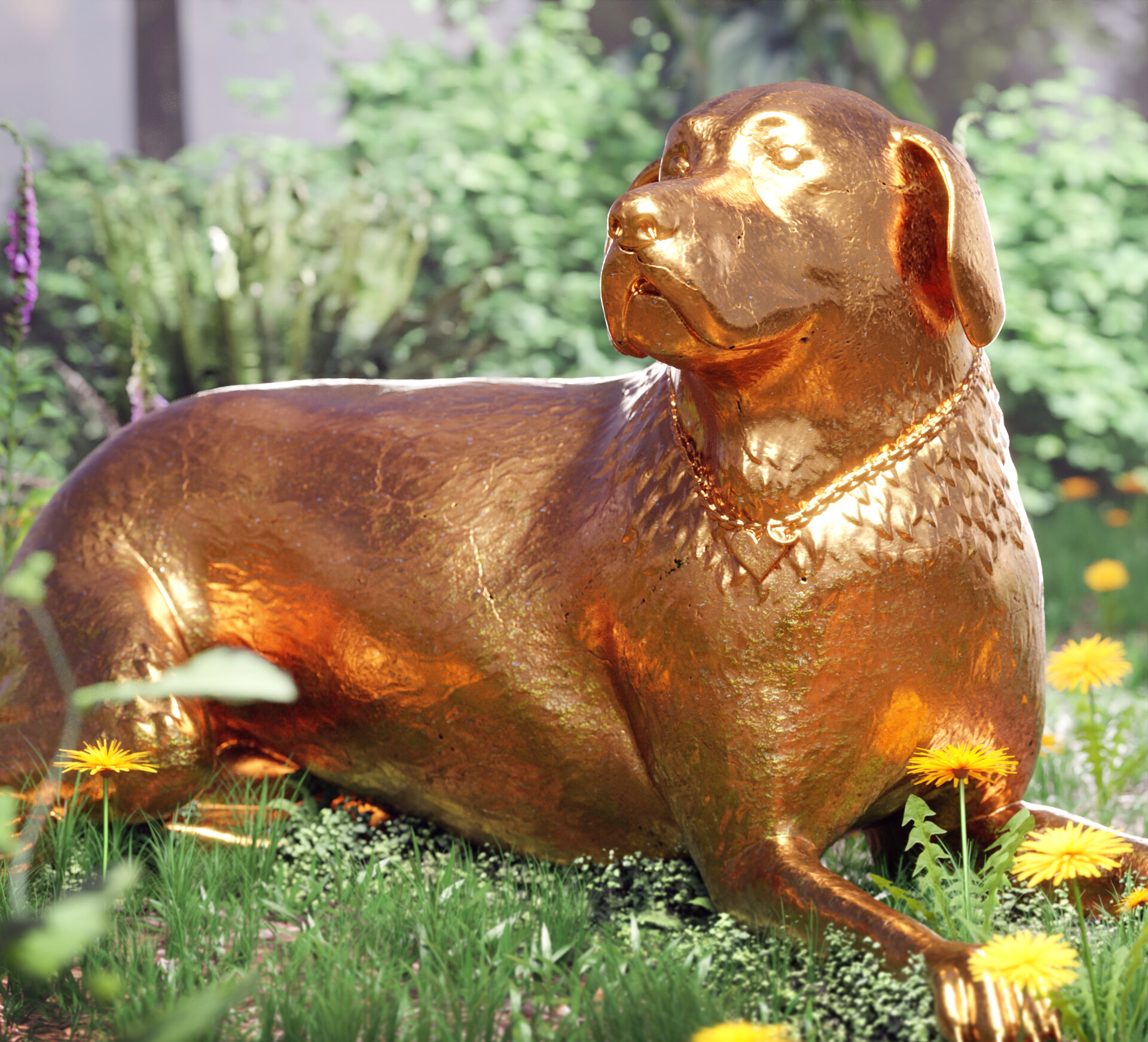 ArtStation - Dog Sculpture