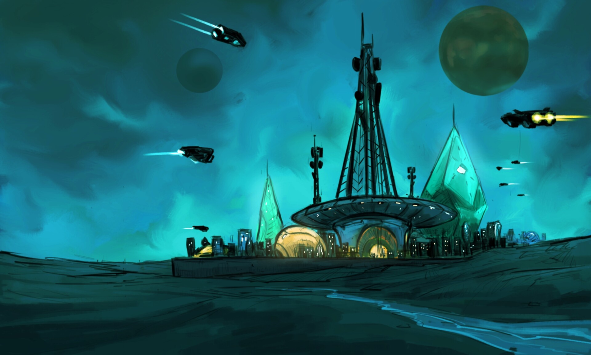 ArtStation - Mood concept art environments