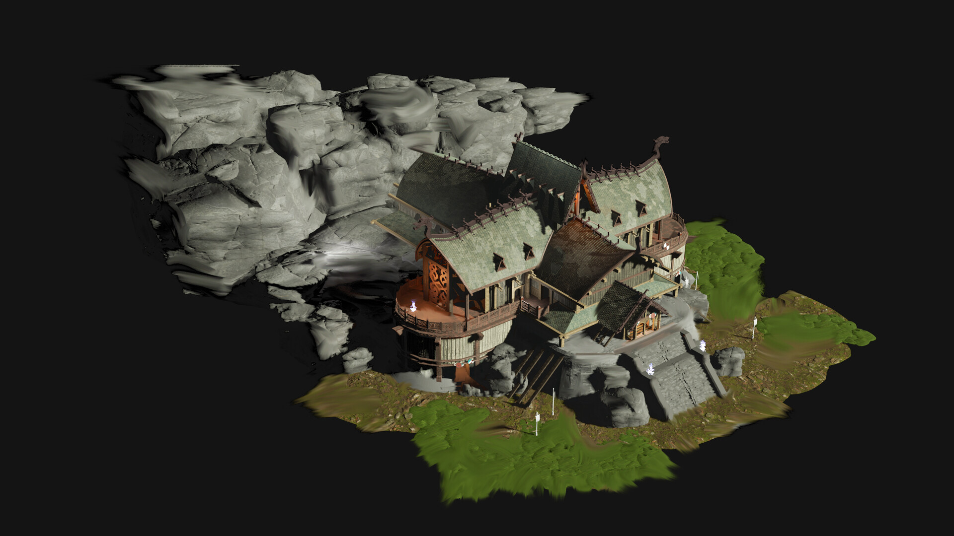 ArtStation - Viking Castle —Time-limited design training