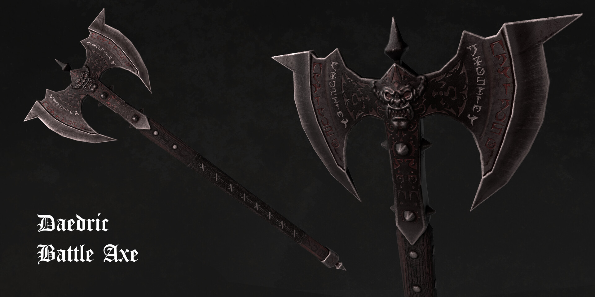 Daedric Battle Axe Skyrim