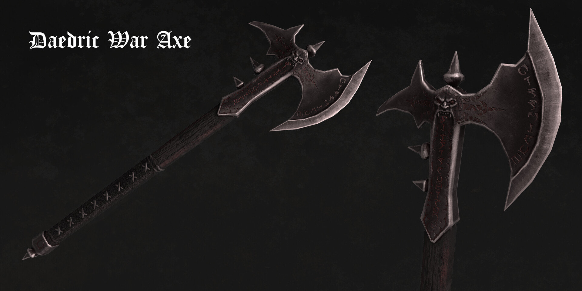 Daedric Battle Axe Skyrim