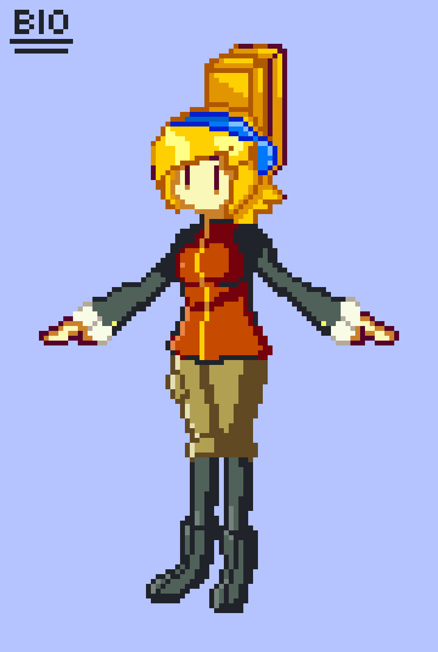 ArtStation - Robin Pixel Art, from Iconoclasts