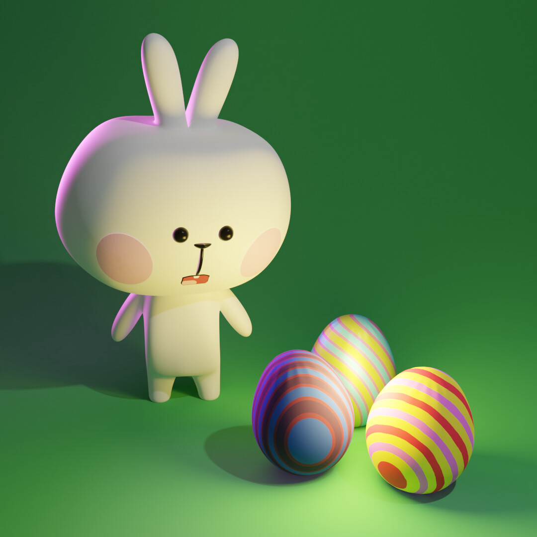 ArtStation - Spoiled Rabbit and Easter Eggs