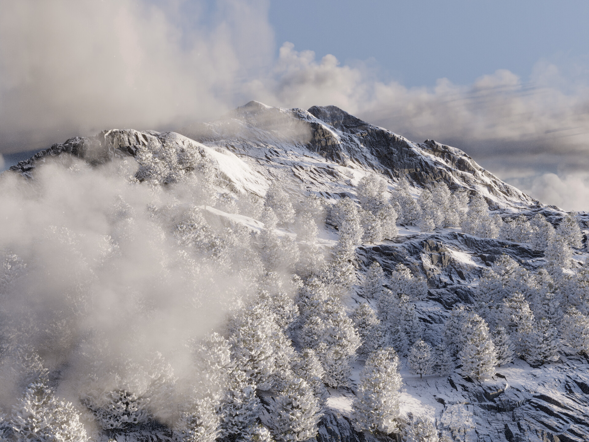 ArtStation - Snow mountain