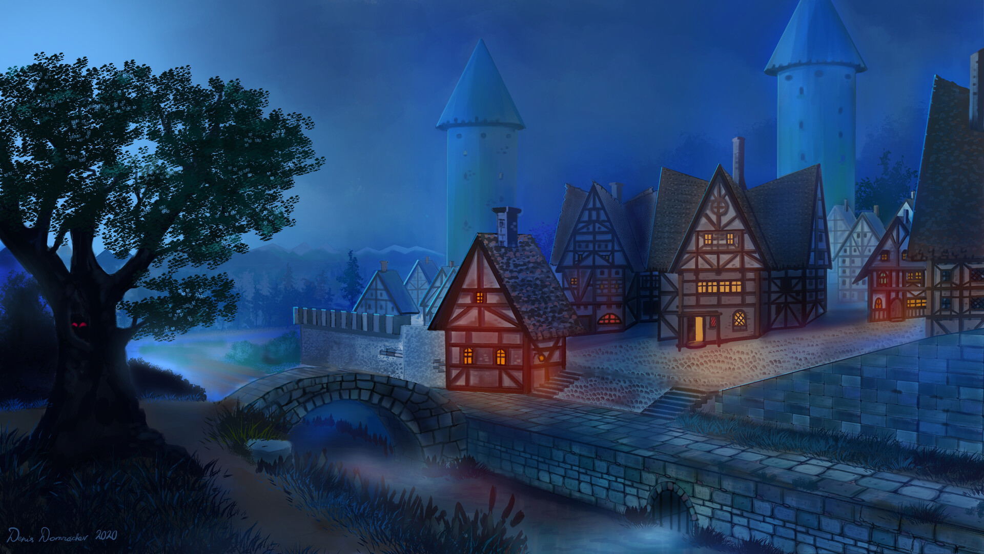 ArtStation - Fantasy Town